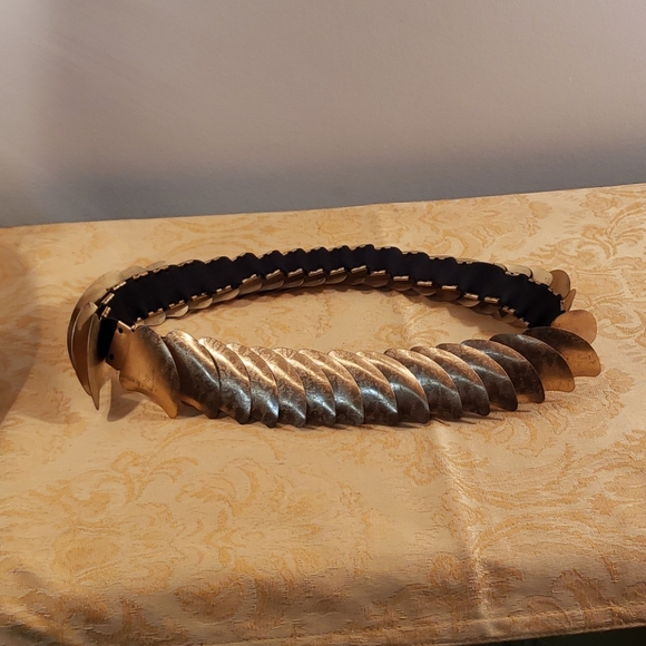 Accessories | Vintage Elastic Metal Belt | Poshmark